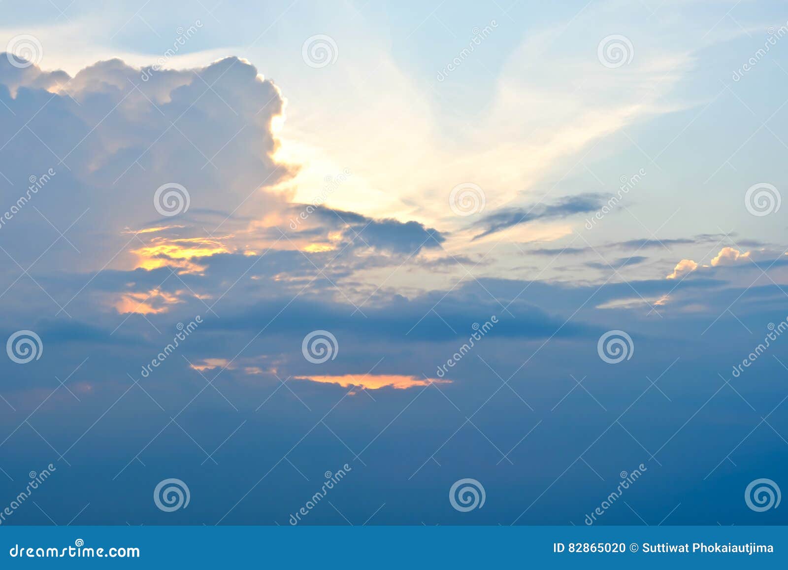 Background sky at sunset stock photo. Image of stratosphere - 82865020