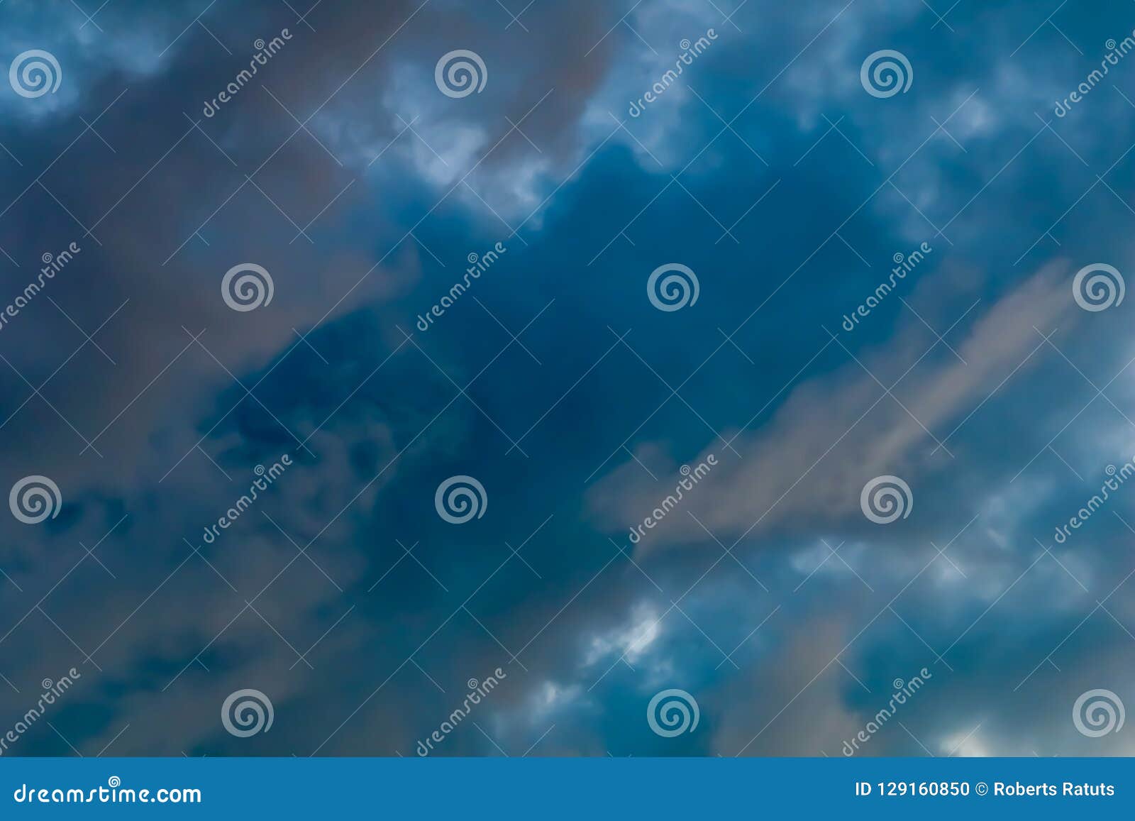 Background of Sky with Thunderclouds. Stock Photo - Image of overcast ...