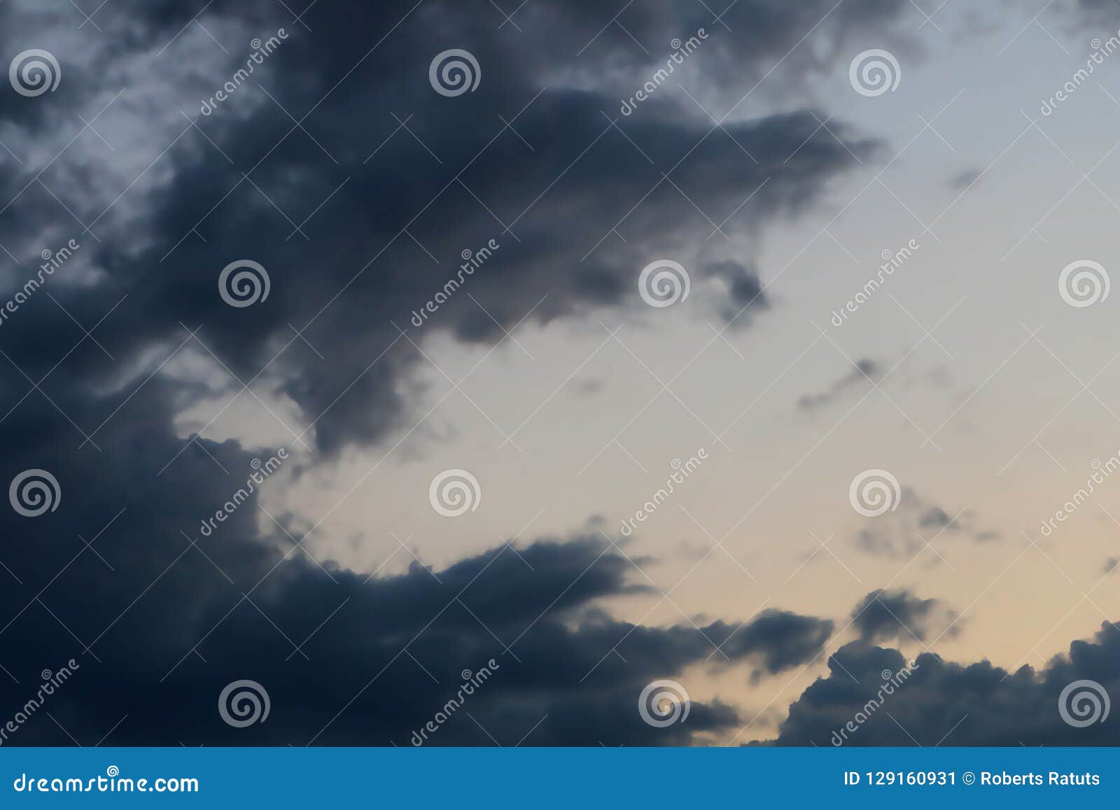 Background of Sky with Thunderclouds. Stock Image - Image of ...