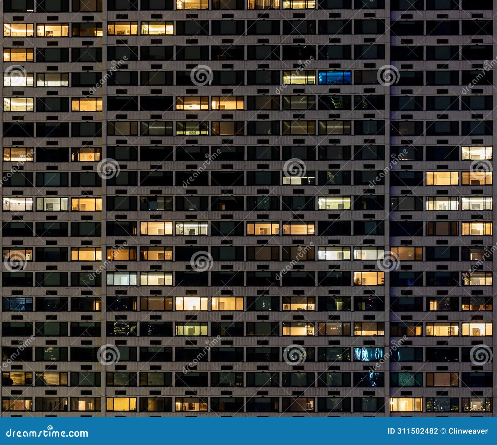 Skyscraper Window Background at Night Stock Photo - Image of beauty ...