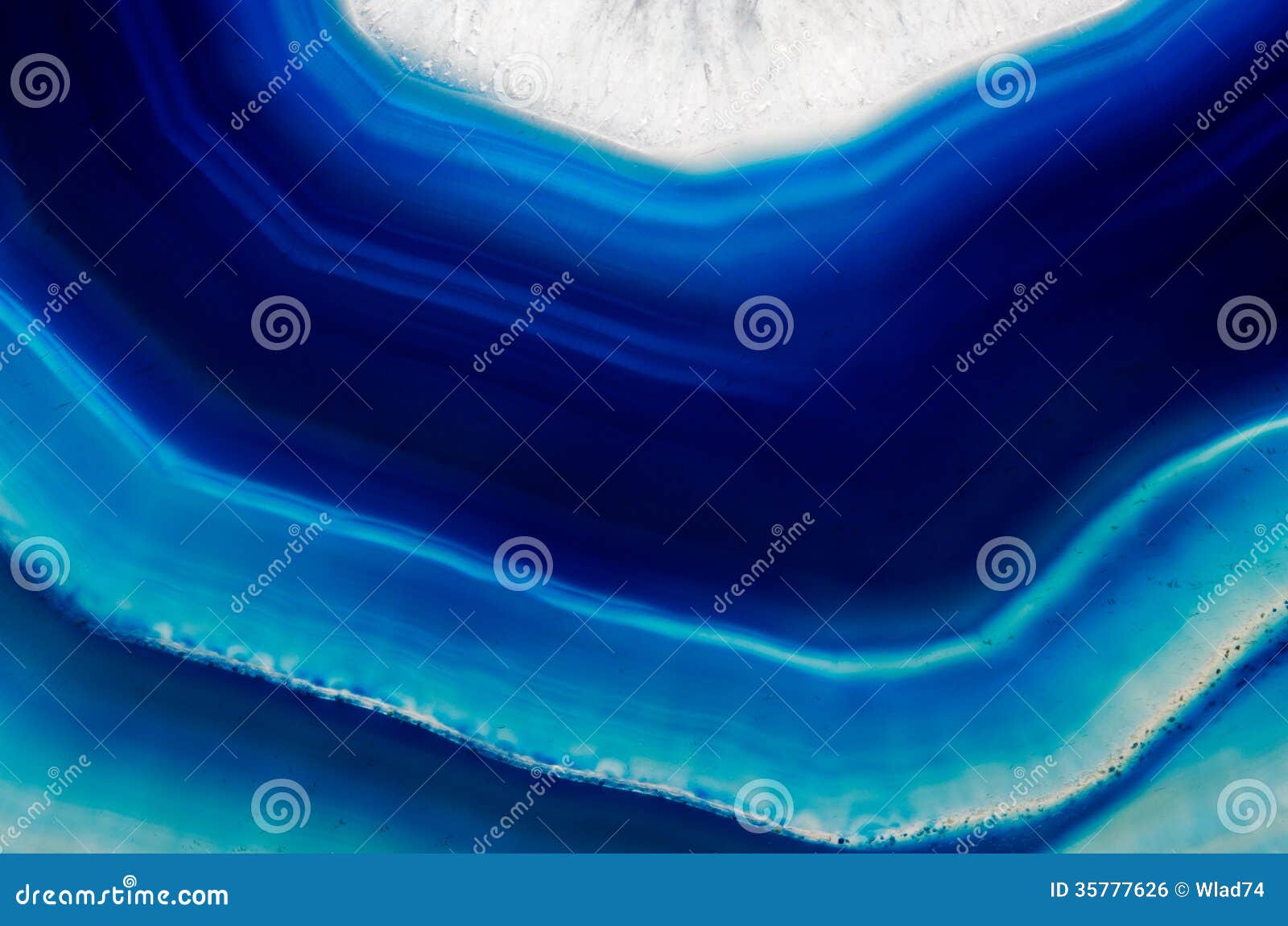 Background of Slice of Blue Agate Crystal Stock Photo - Image of ...