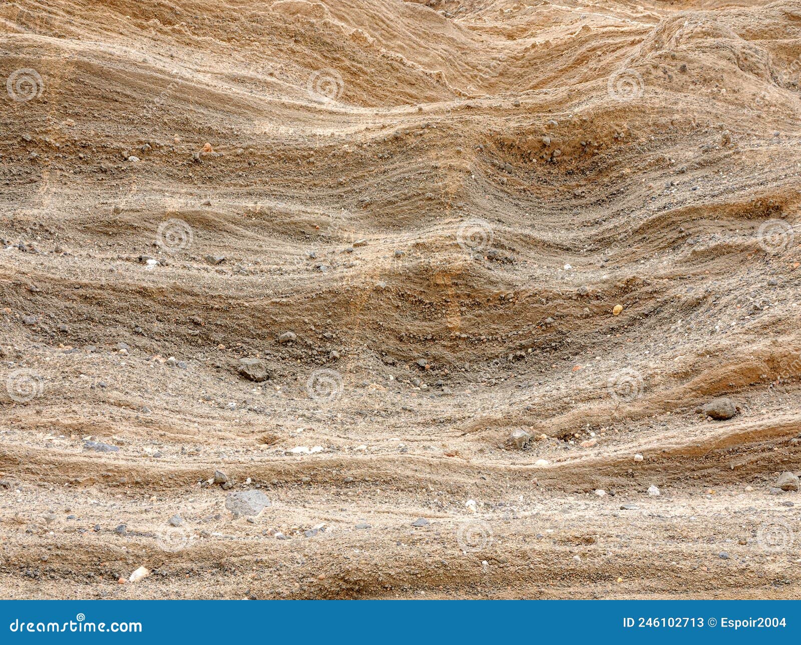 Background from a Slice of Earth Formed by Layers of Lava in the ...