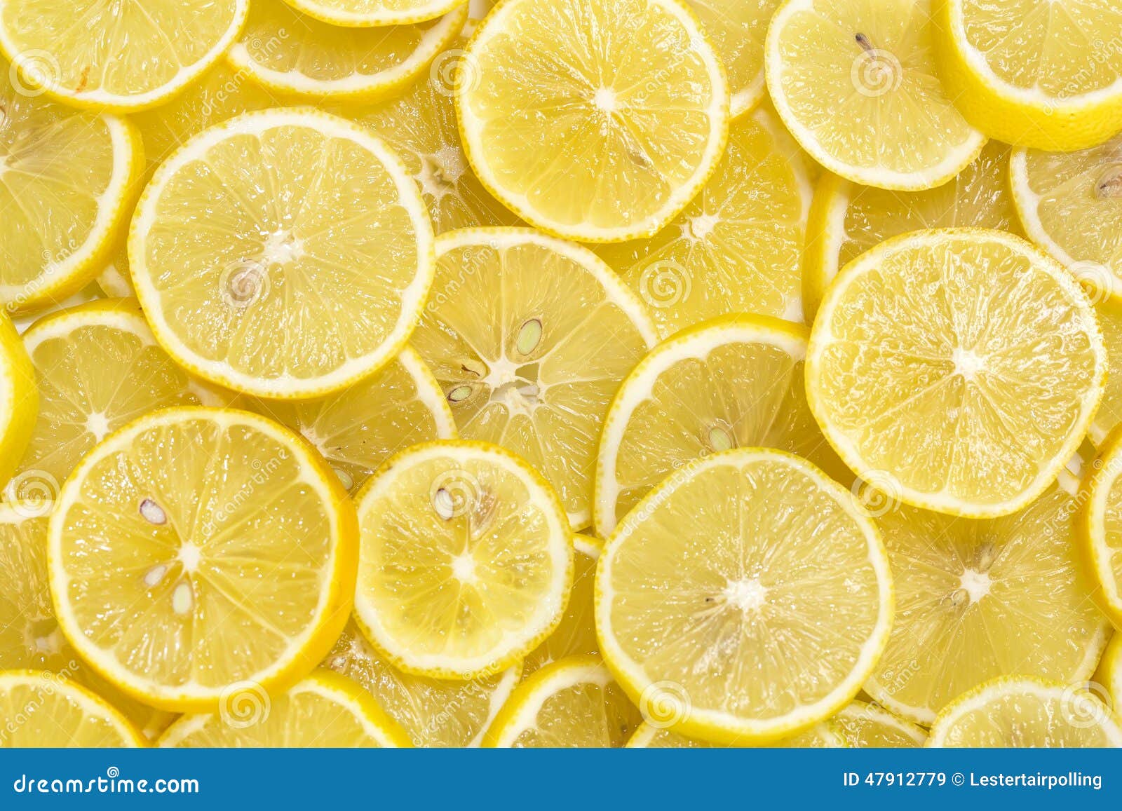 Background of Sliced Ripe Lemons Stock Image - Image of round, lemonade ...
