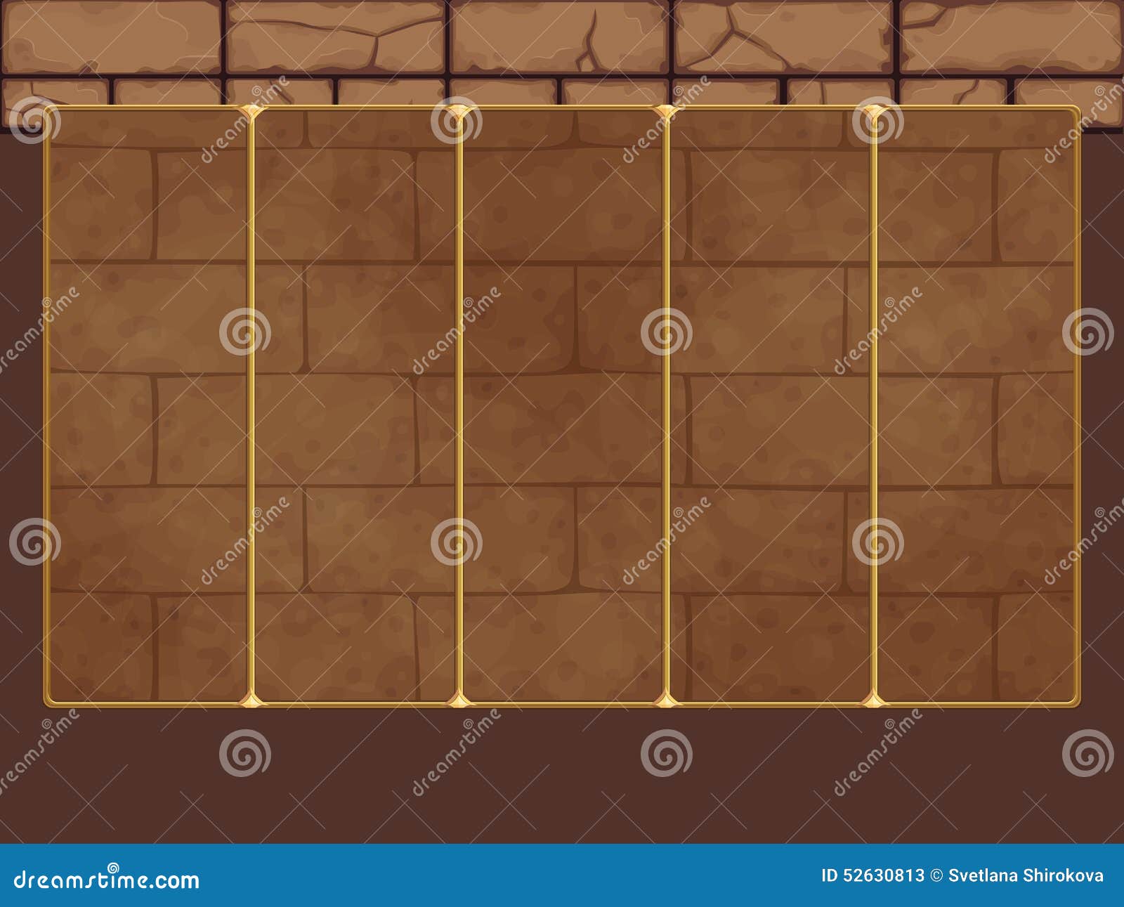 Background for slots game stock vector. Illustration of gold - 52630813