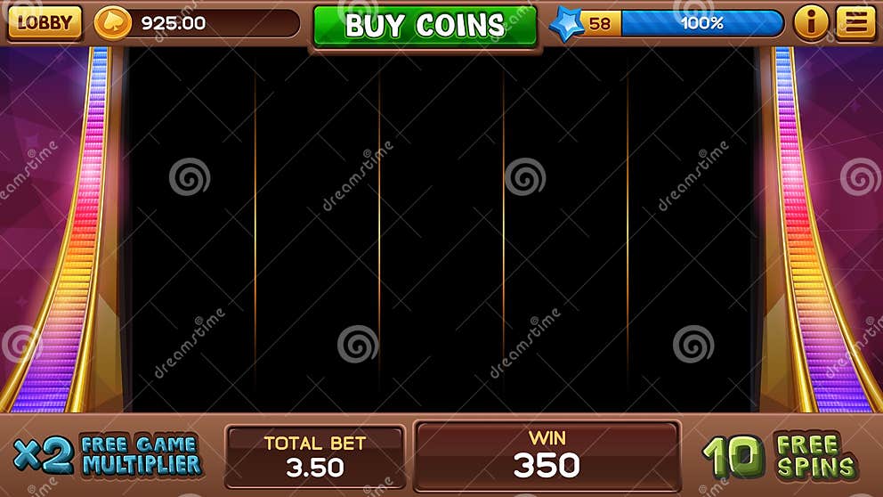 Background for slots game stock vector. Illustration of shiny - 106328053