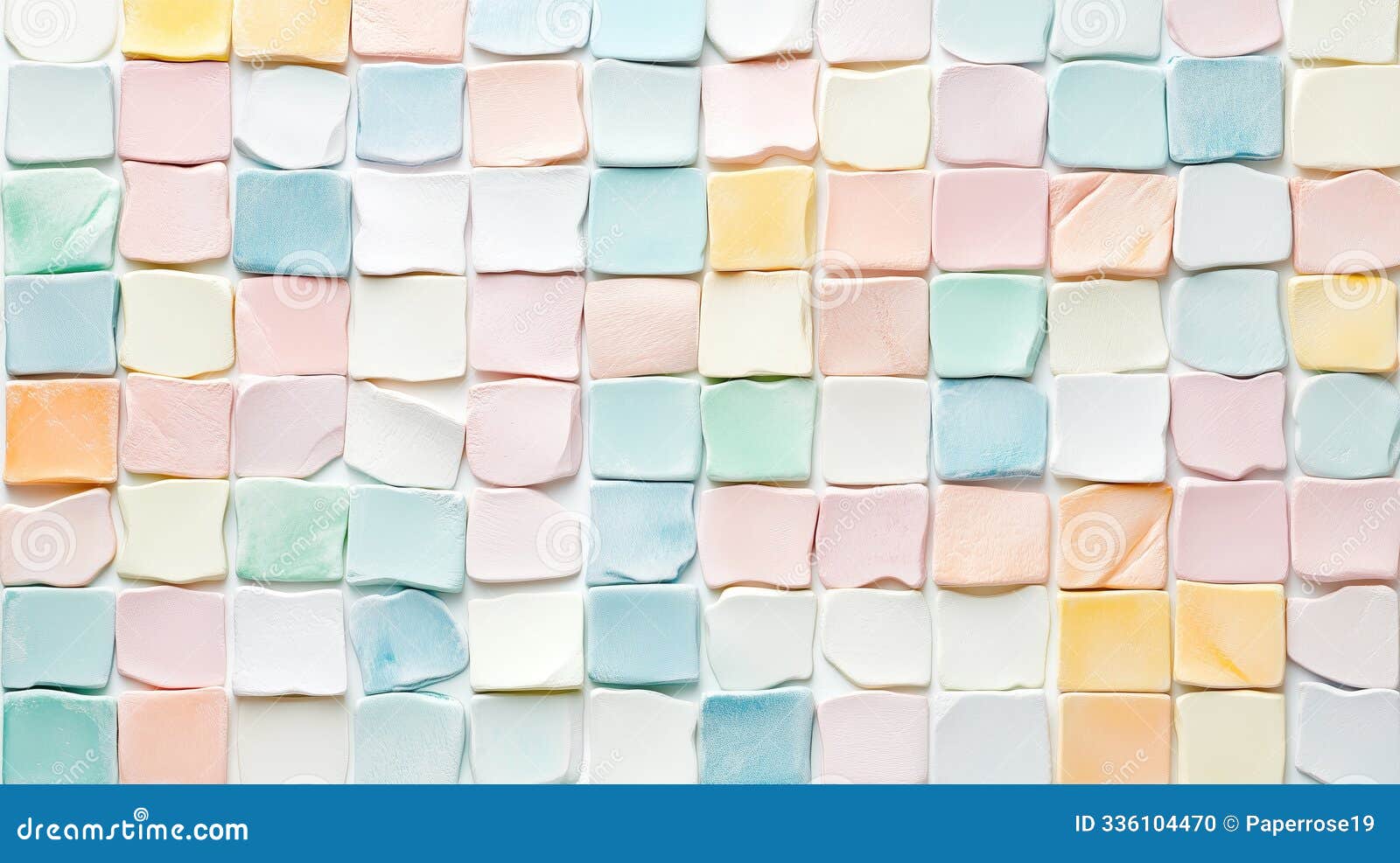 Background with Small Multi Pastel Colored Tiles Stock Photo - Image of ...