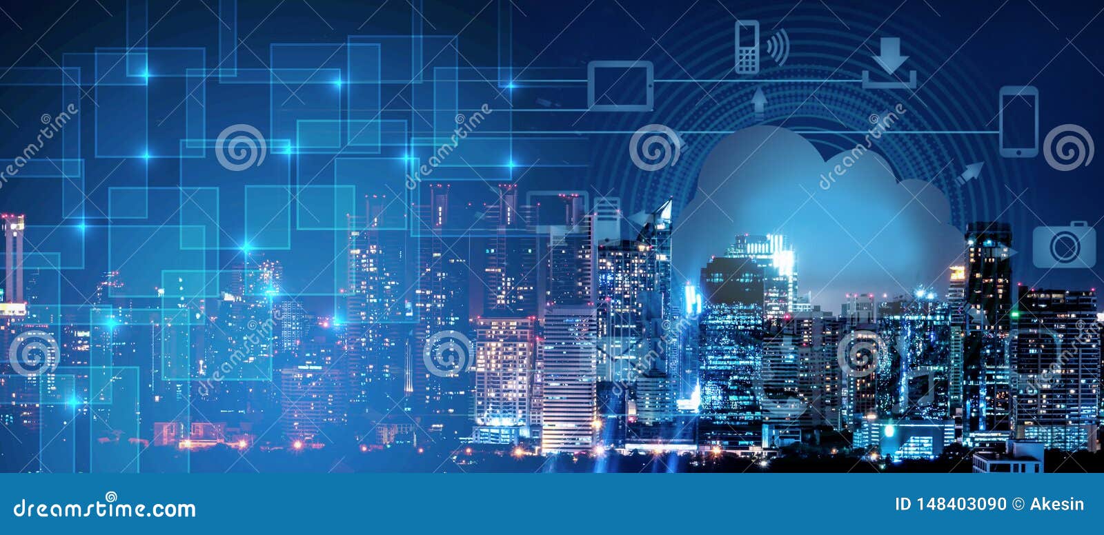 Background of Smart City Intelligence Networking on Clound Technology ...