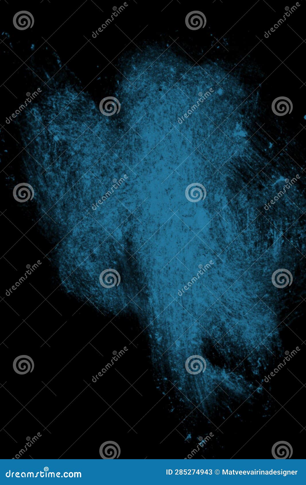 Background and Smear Pattern of Blue Color on Black Background for Your ...