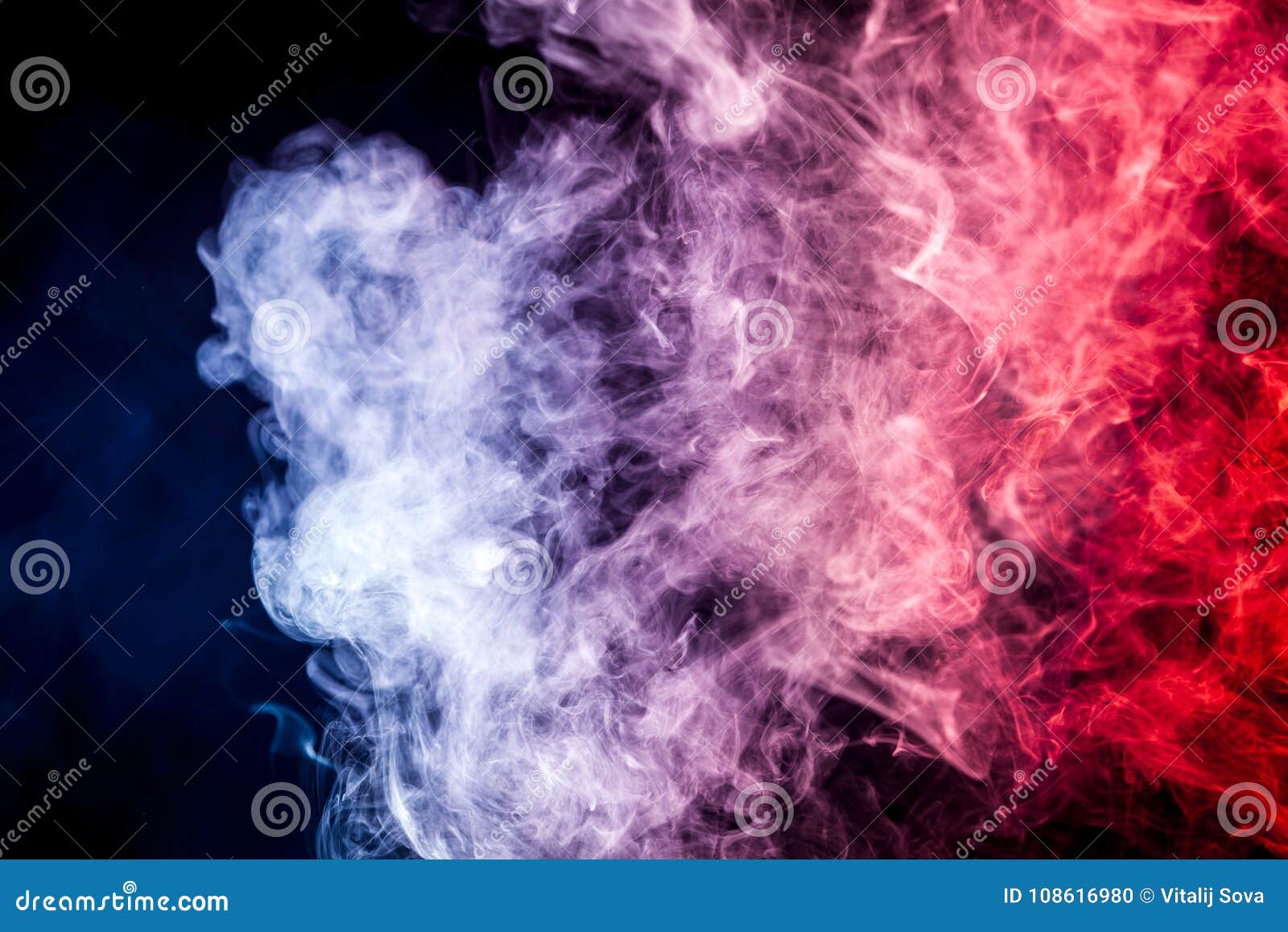 Background from the Smoke of Vape Stock Photo - Image of colored, blue ...