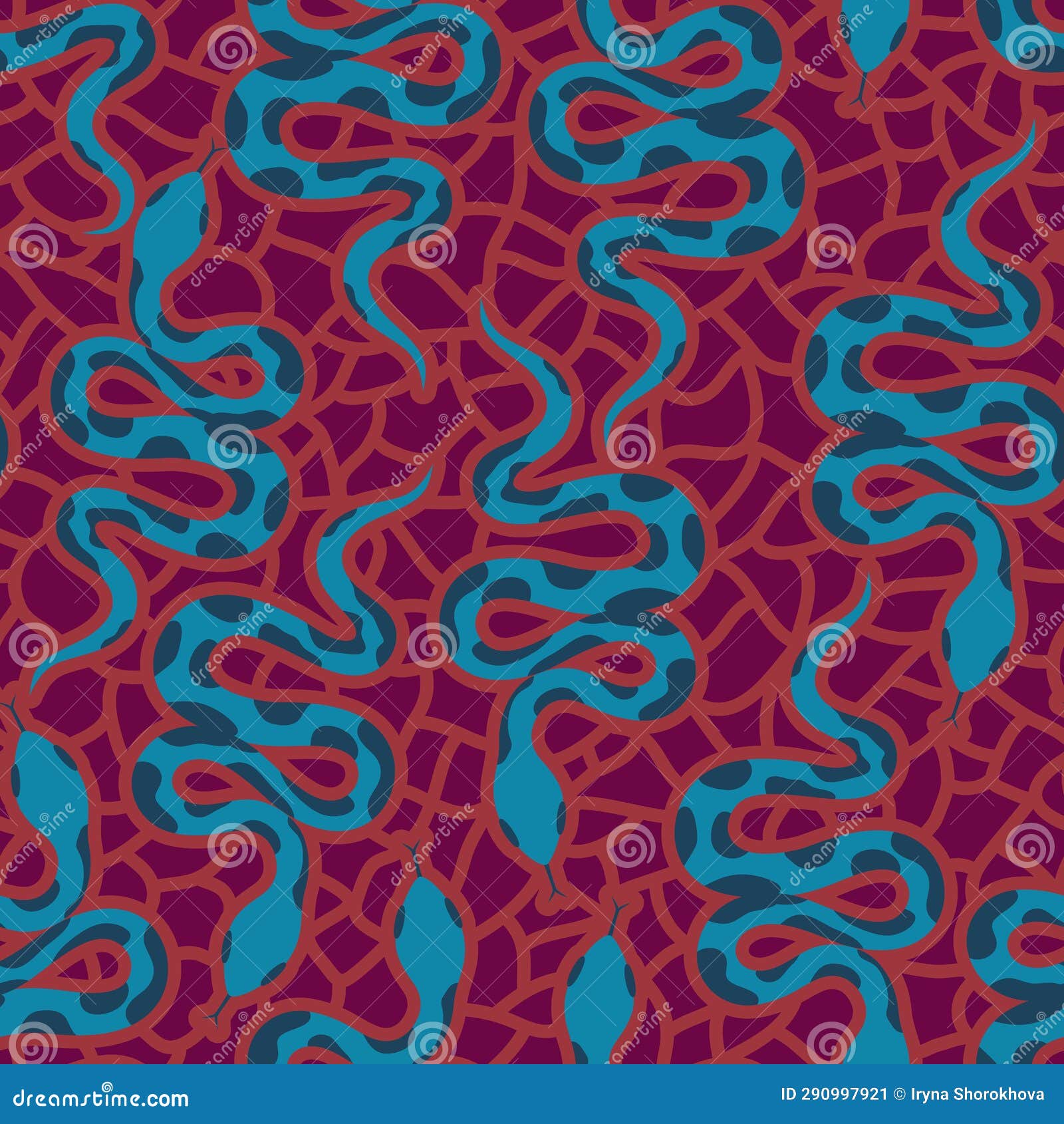 Background with Snakes Vector Pattern with Snakes Stock Illustration ...