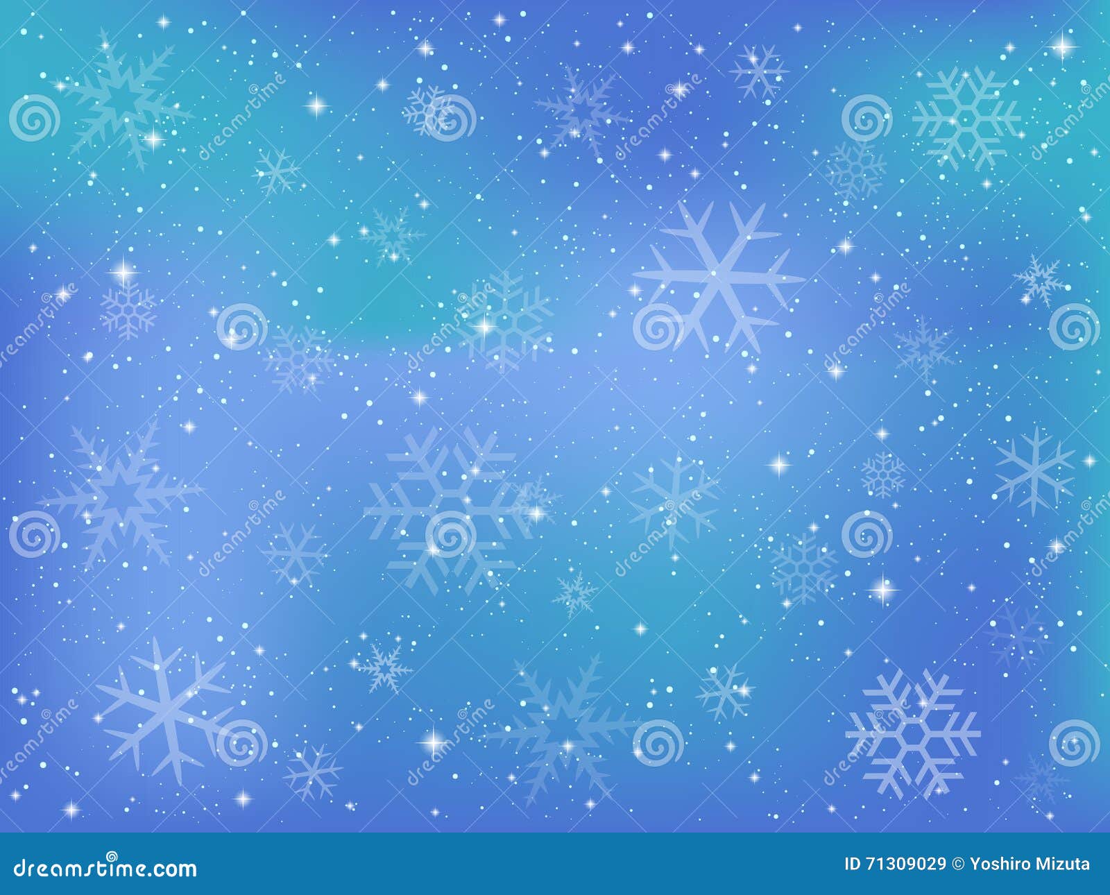 Background of Snow Crystals Stock Vector - Illustration of landscape ...