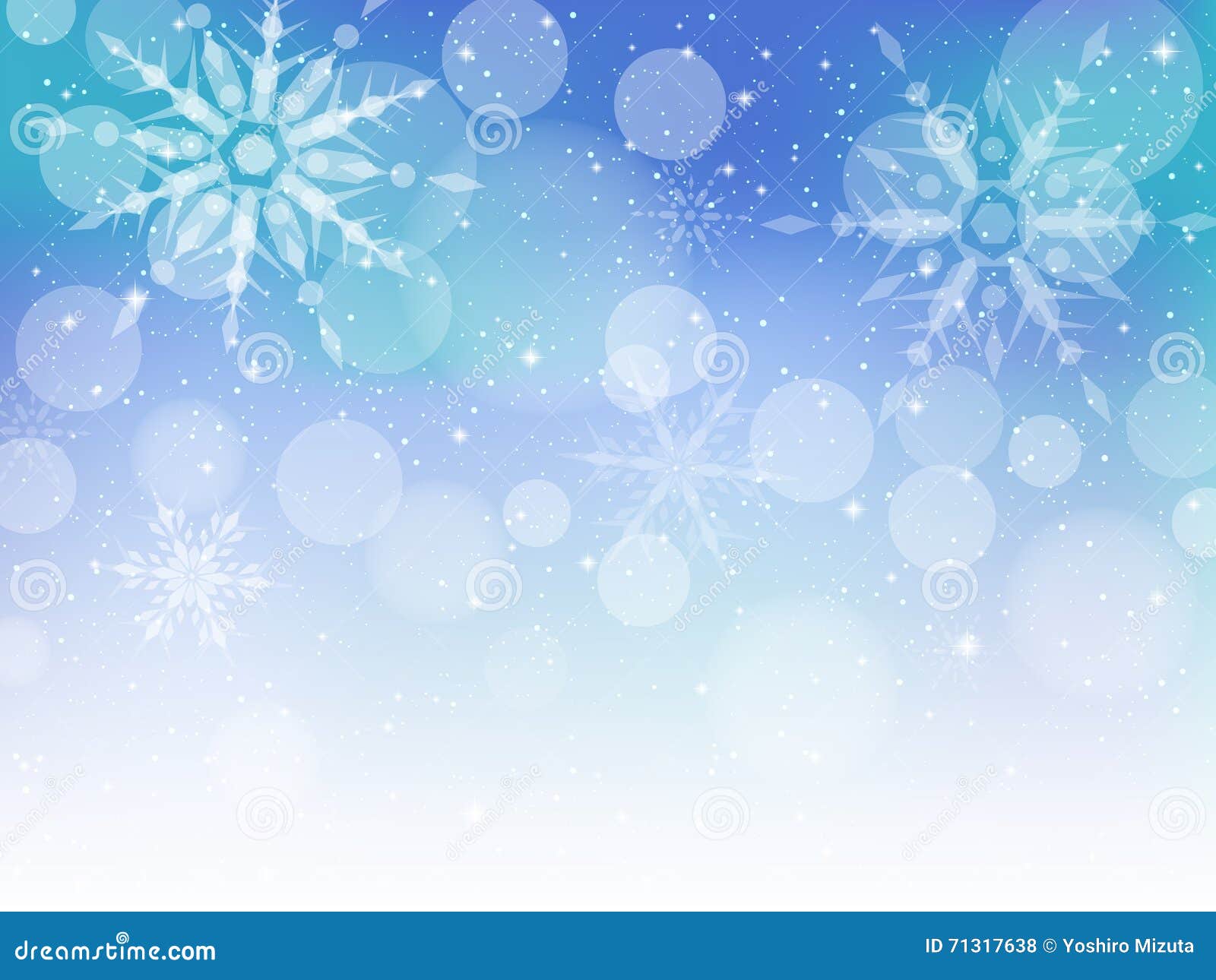 Background of Snow Crystals Stock Vector - Illustration of symbol ...