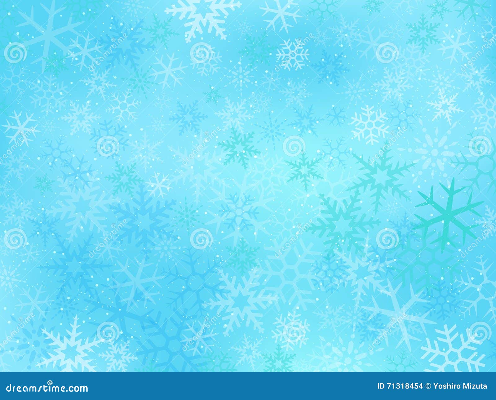Background of Snow Crystals Stock Vector - Illustration of flake, merry ...