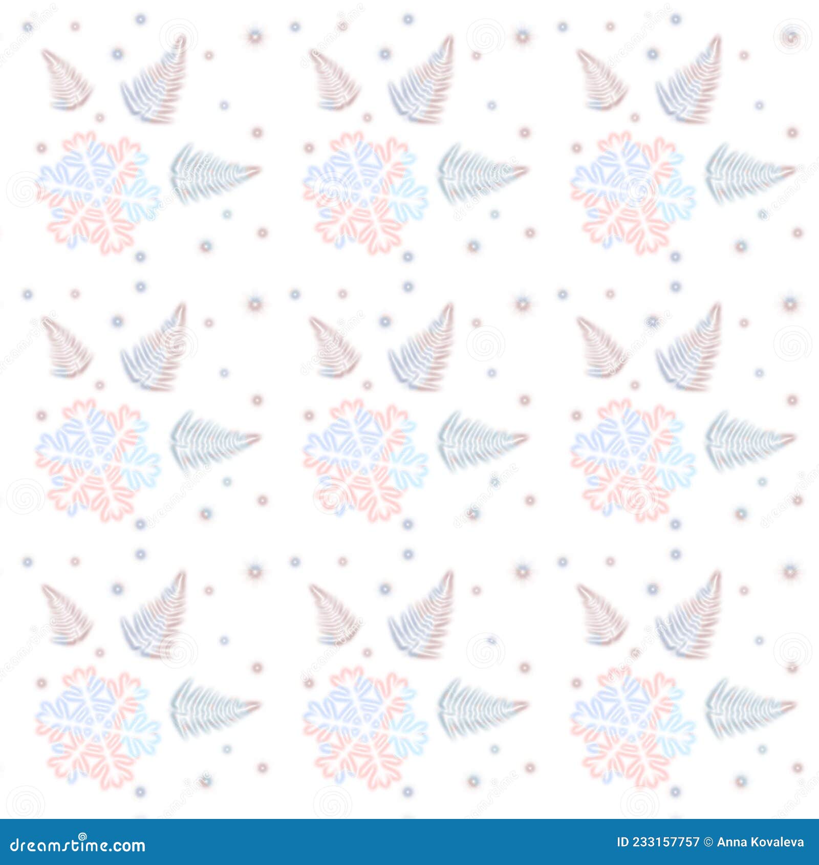 Background with Snowflakes. Original Illustration with a Christmas ...