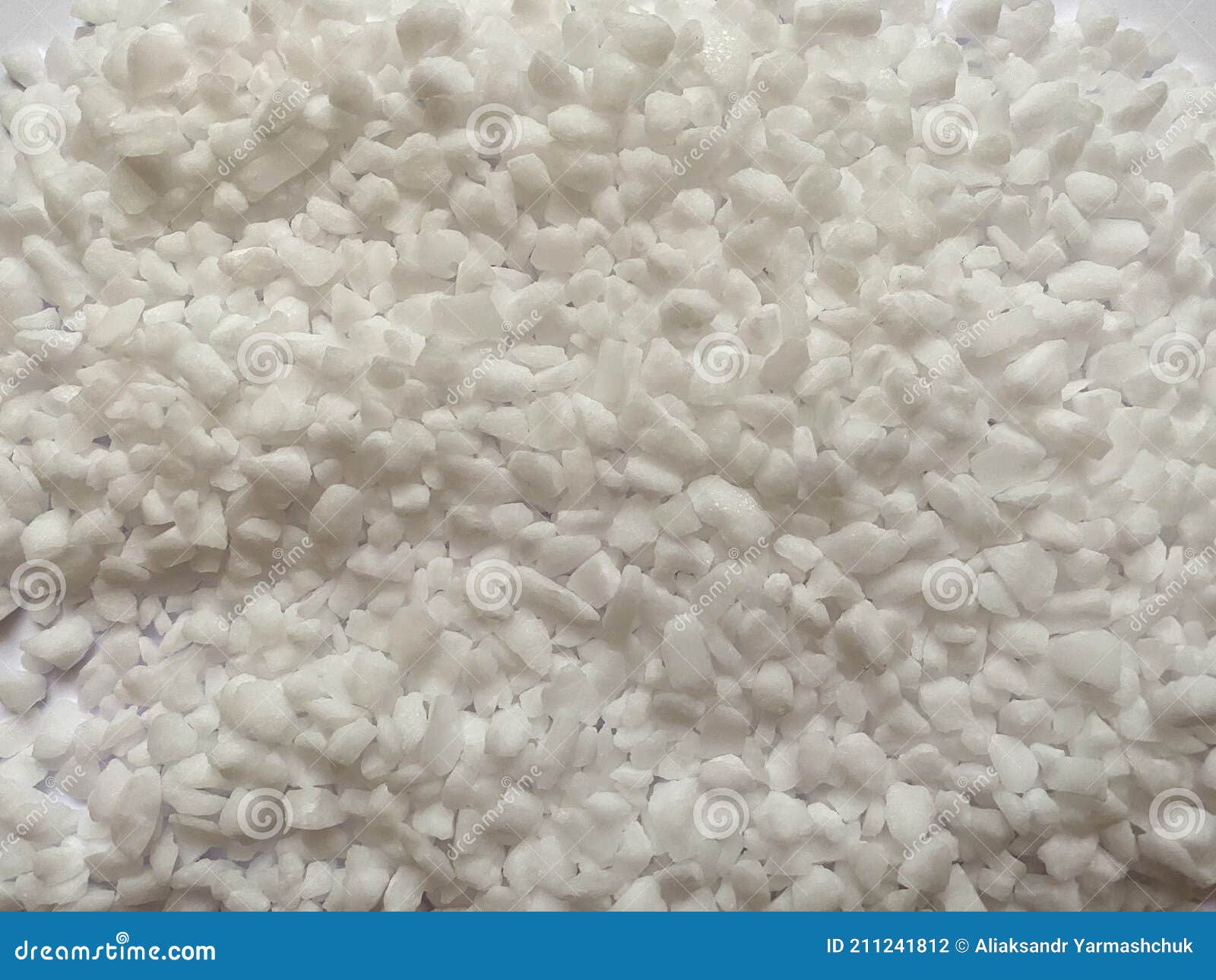 Background of Sodium Salt Crystals Close-up. the Texture of the Sodium ...