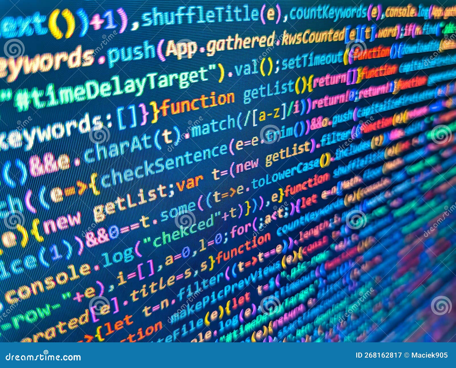 Background Of Software Developer Script Computer Script Typing Work Web Site Codes On Computer