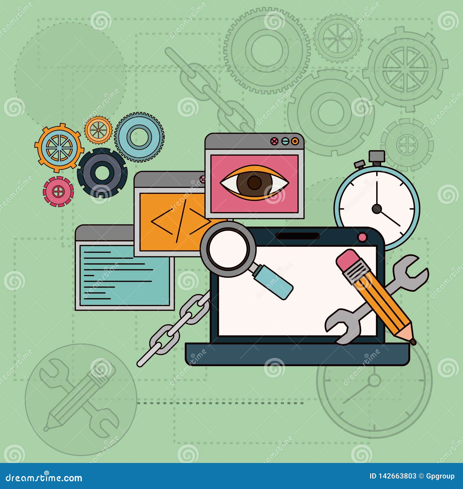 Background with Software Tools for Development of the Construction in ...