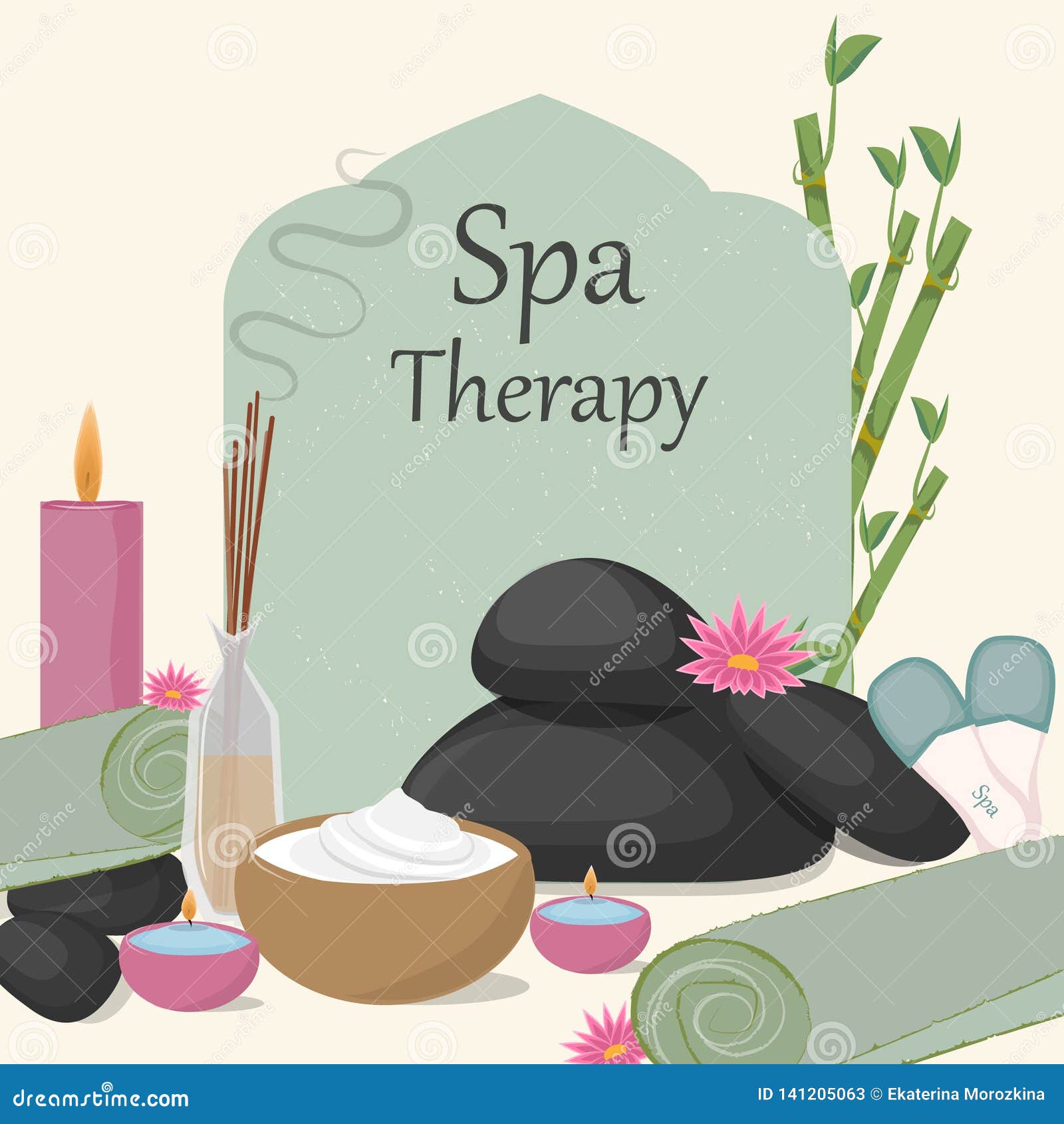 The Background for the Spa . Stock Vector - Illustration of relaxation ...