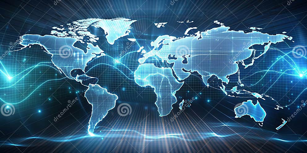 Background with Space Dive into a World of Connectivity with an ...