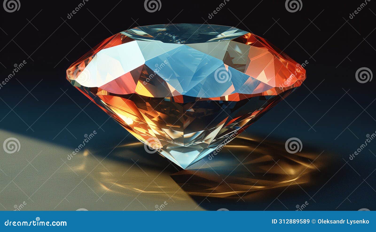 Background of Sparkling Gemstone Closeup Stock Illustration ...