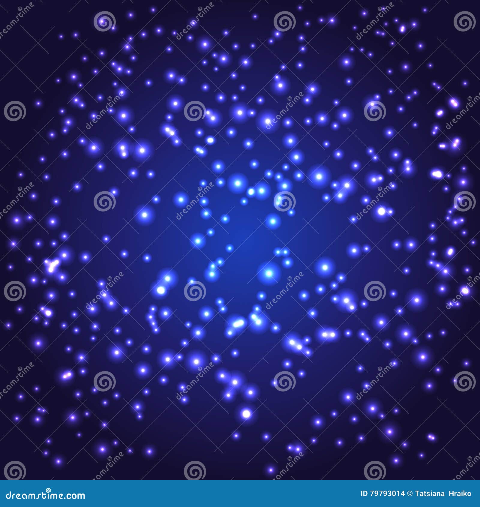 Background of the Sparkling Starry Sky Stock Vector - Illustration of ...