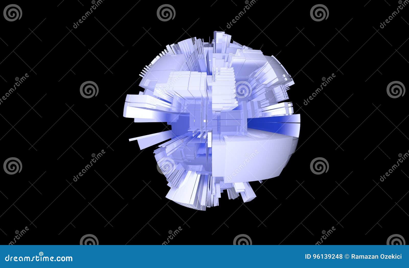 Background of Sphere Circuit Diagram, 3d Stock Illustration ...
