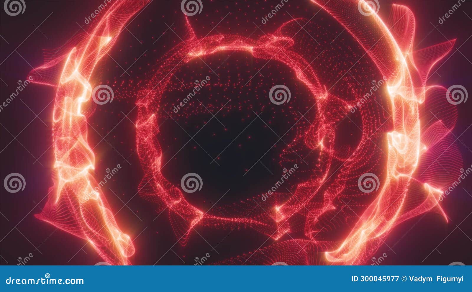 Background of Spheres with Particle Animation Together they Create a ...