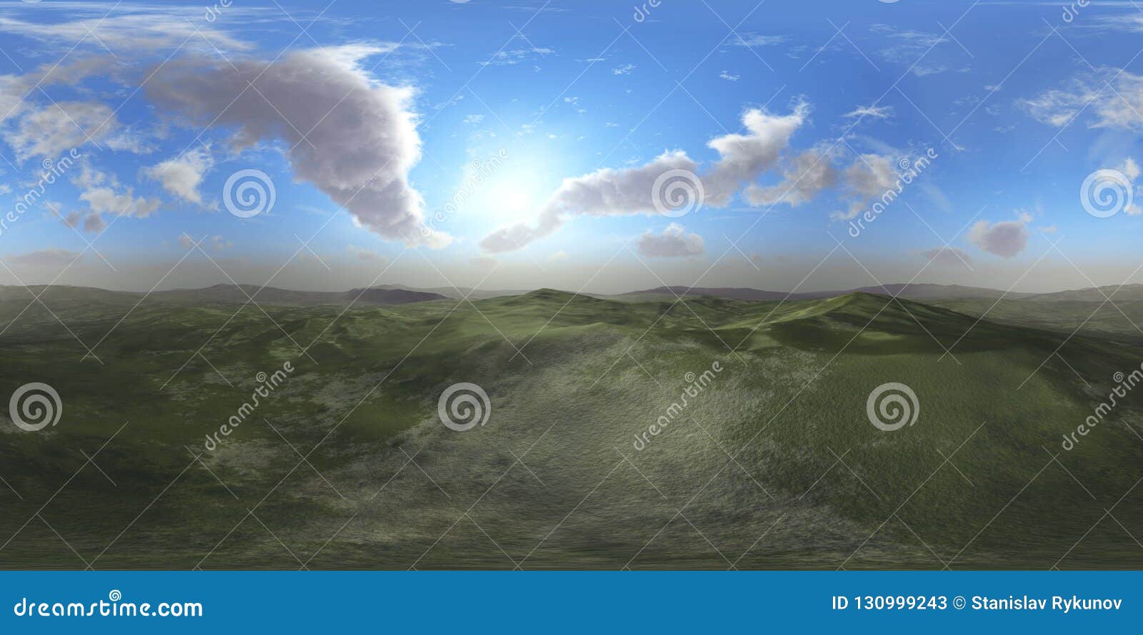 HDRI Equidistant Projection Landscape Stock Image - Image of mountain ...