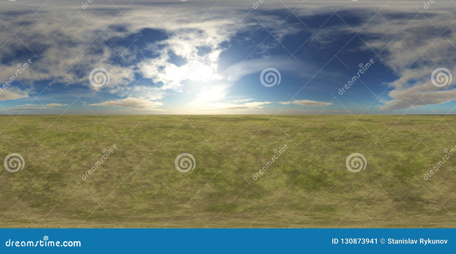 HDRI Equidistant Projection Landscape Stock Image - Image of projection ...