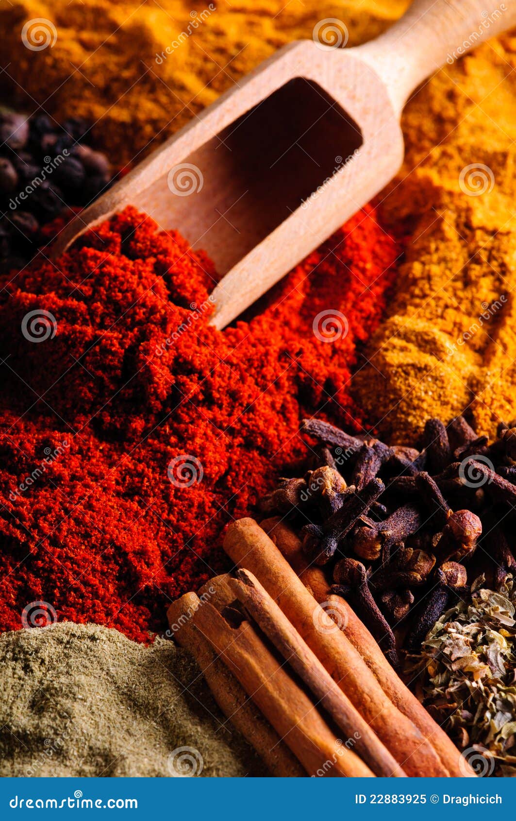Background with spices stock image. Image of condiments - 22883925