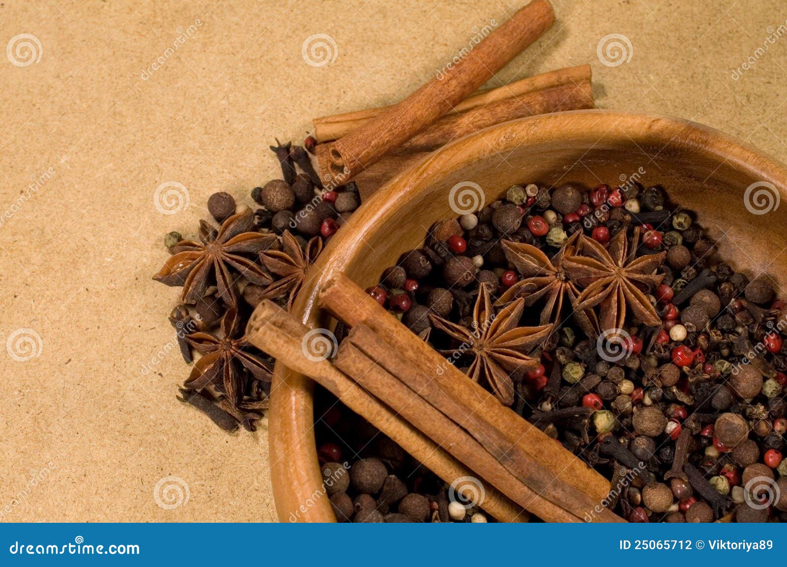 Background with spices stock photo. Image of cinnamon - 25065712