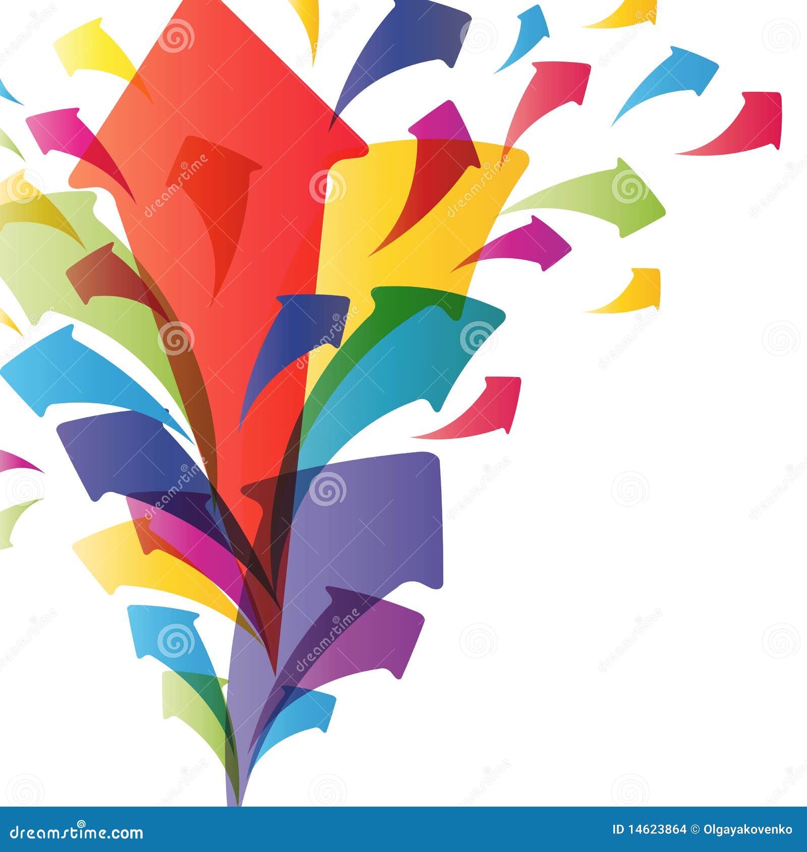 Background with Splash of Arrows. Stock Vector - Illustration of arrows ...