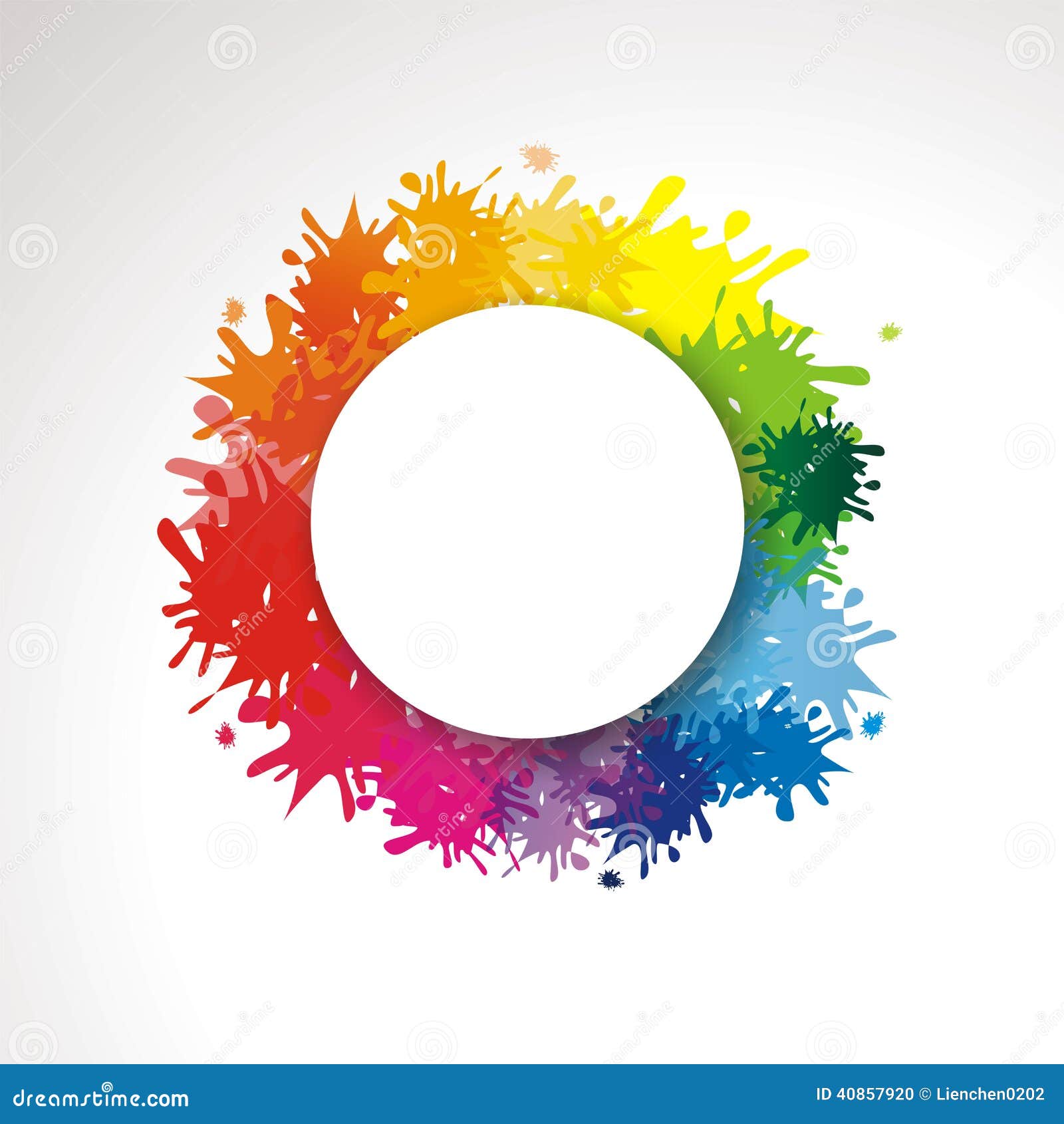 Background with Splashes of Color Stock Vector - Illustration of ...