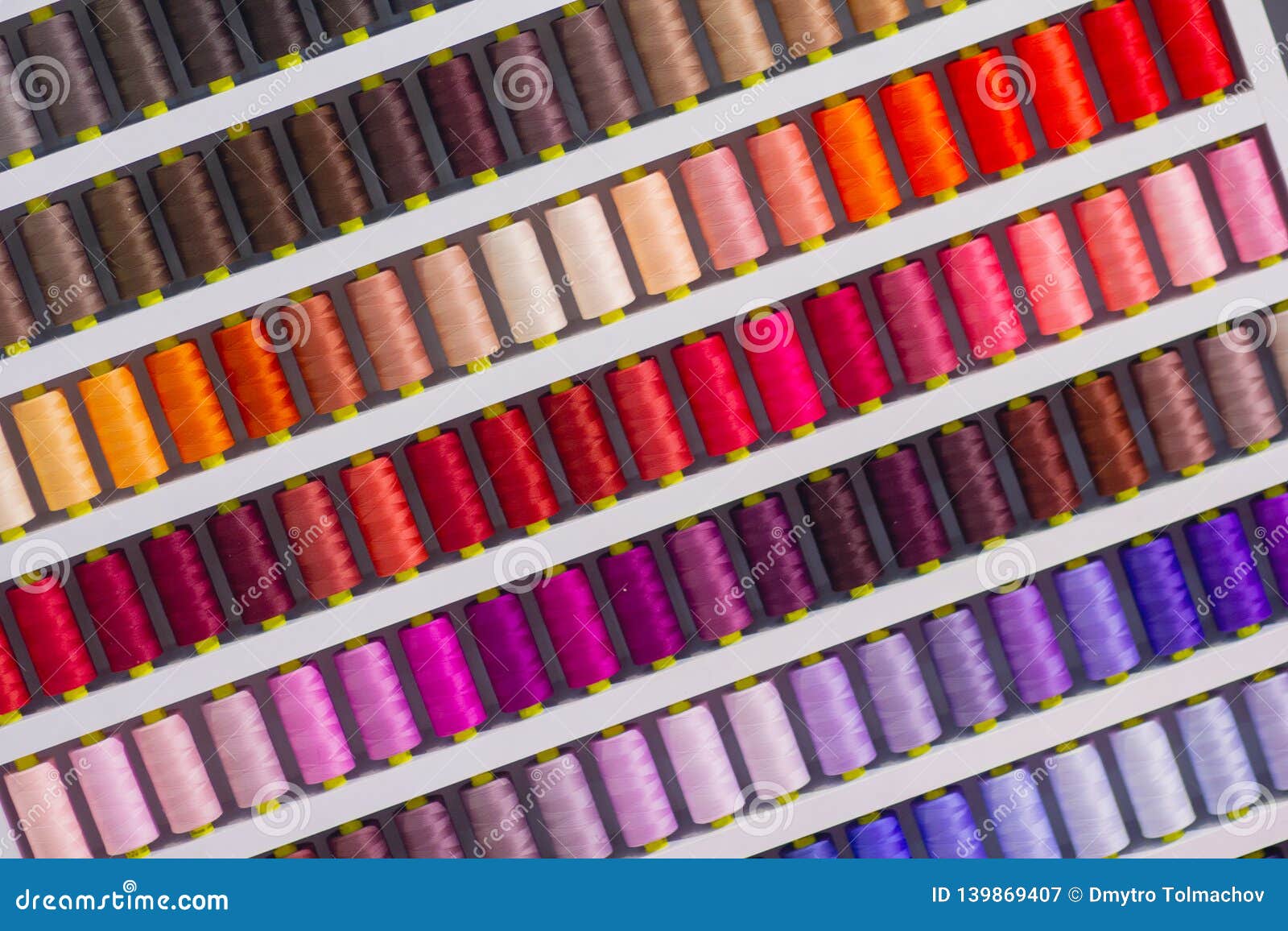 Background Spool of Sewing Threads Colorful Sort Stock Image - Image of ...