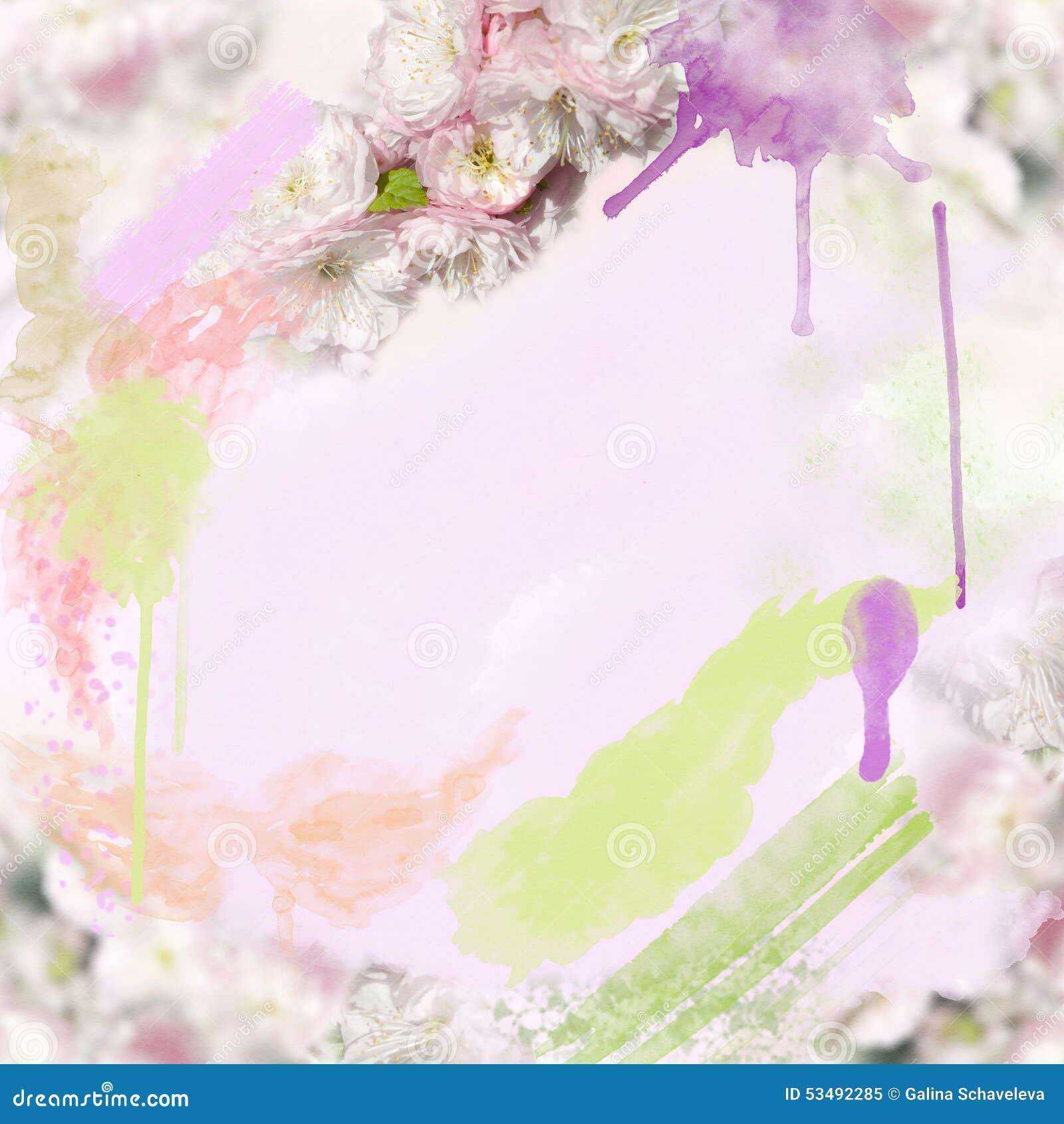 Background of Spots Watercolor Stock Image - Image of soiled, flowers ...