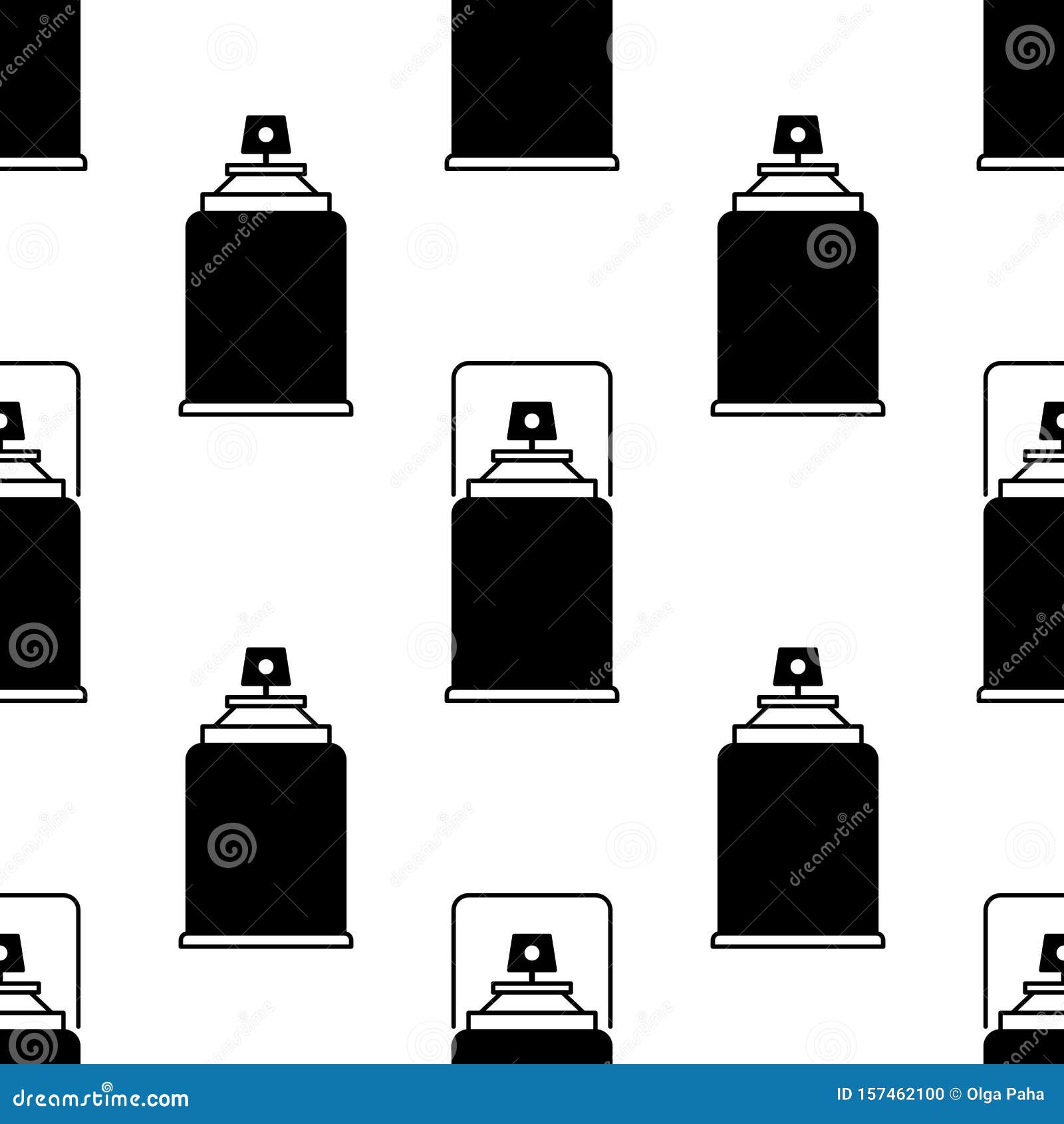 Background Spray Can Black Whie Stock Vector - Illustration of ...
