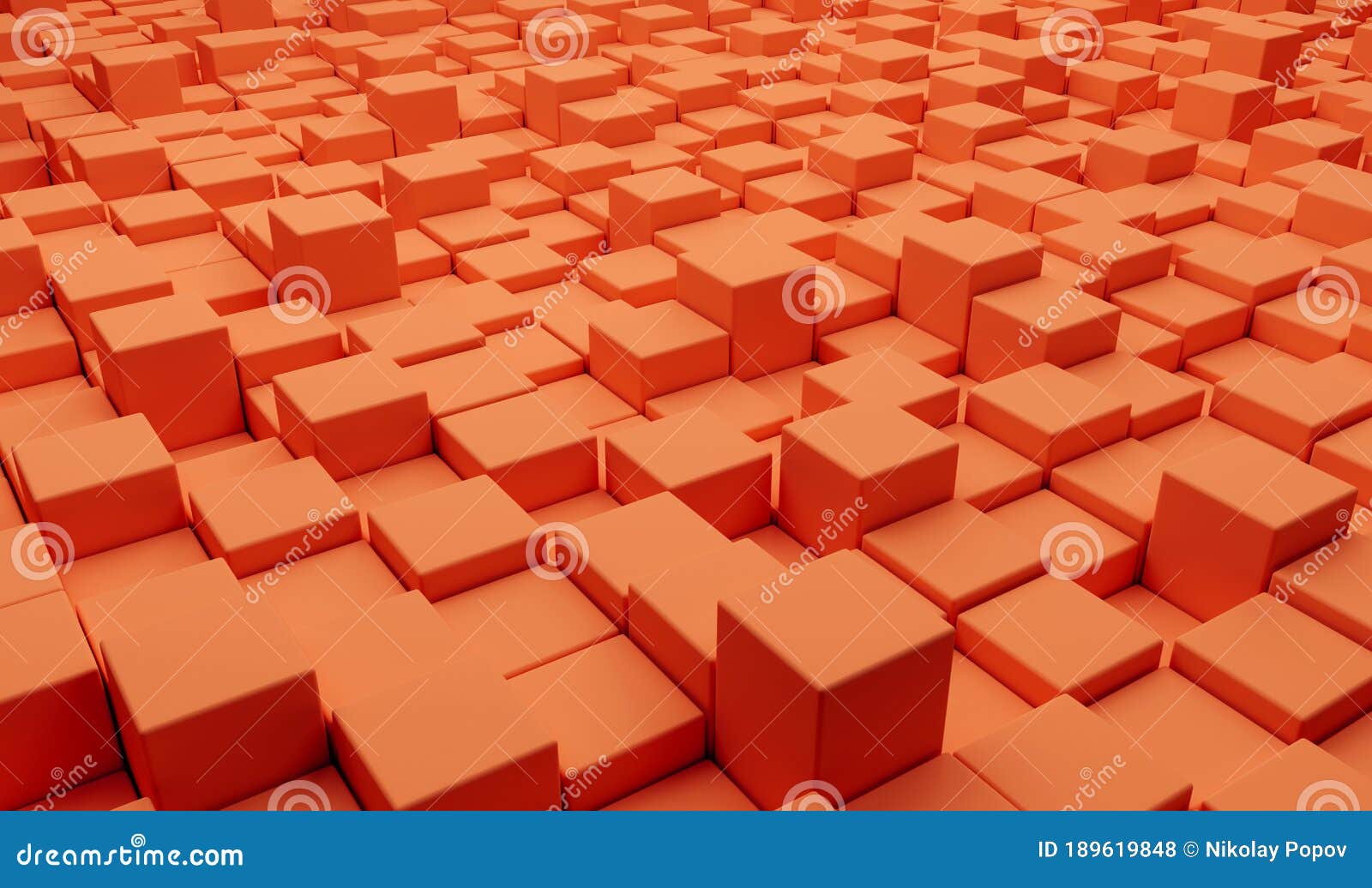 Background of Square Blocks Stock Illustration - Illustration of object ...