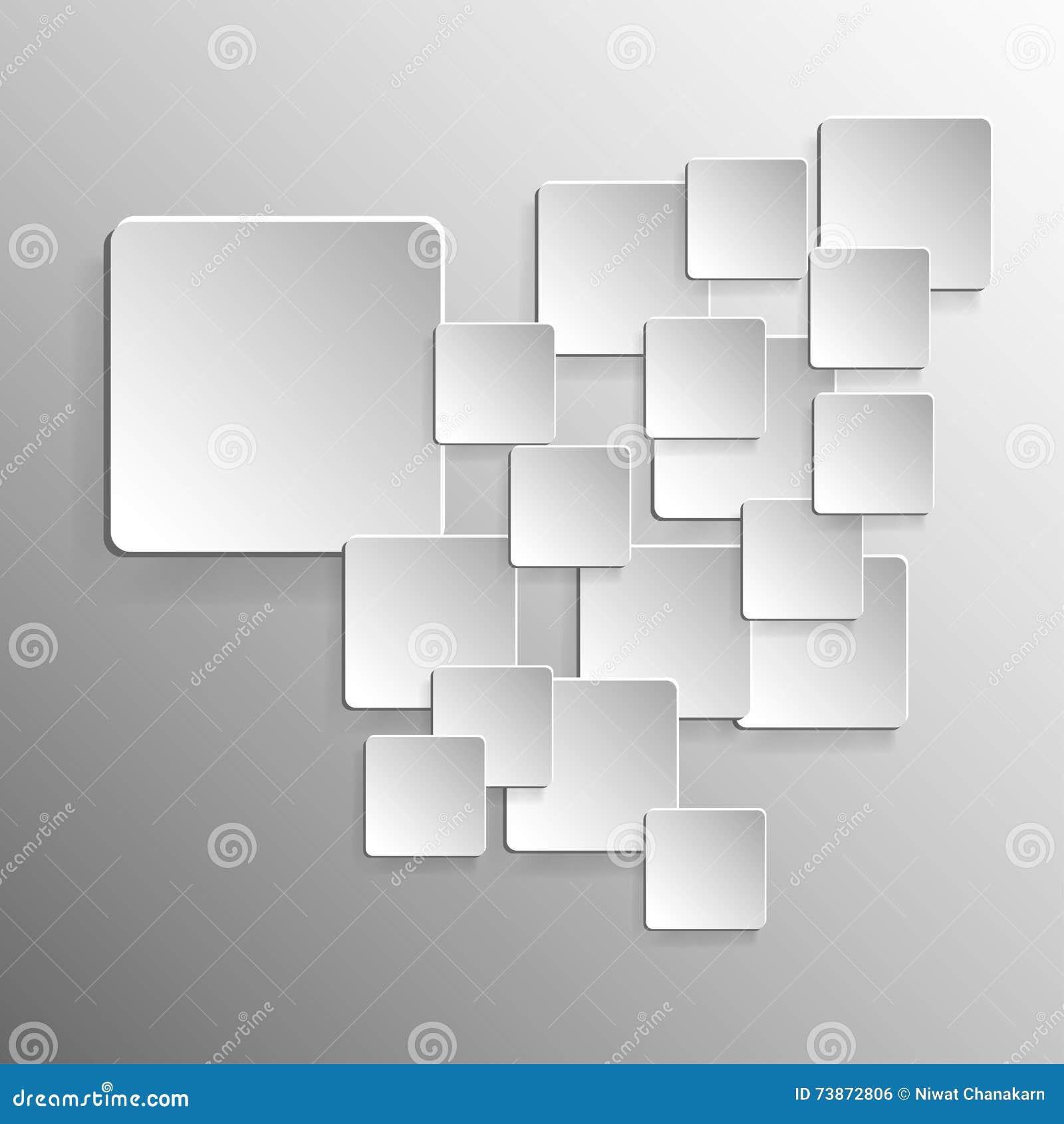 Background Square with Design on Gray Stock Vector - Illustration of ...
