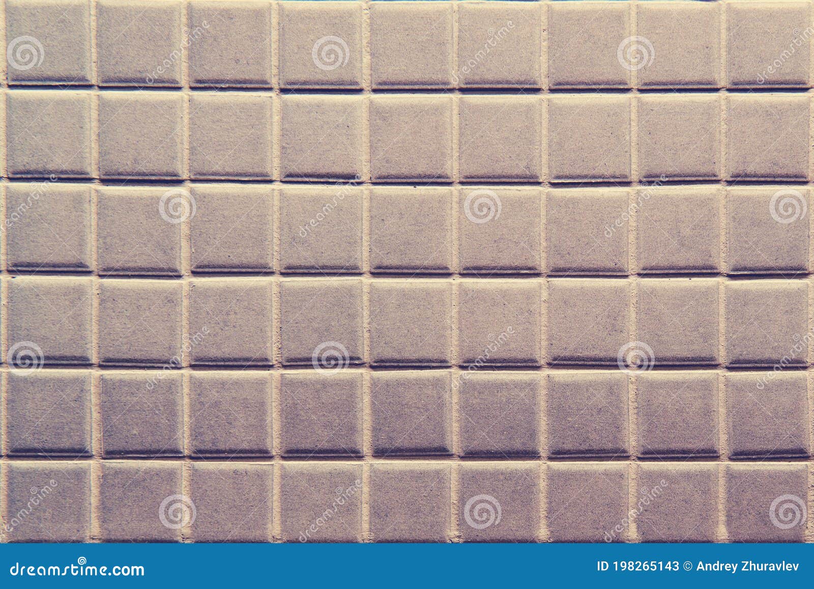 Background of a Square Rough Tile with Uneven Edges, Close-up Stock ...