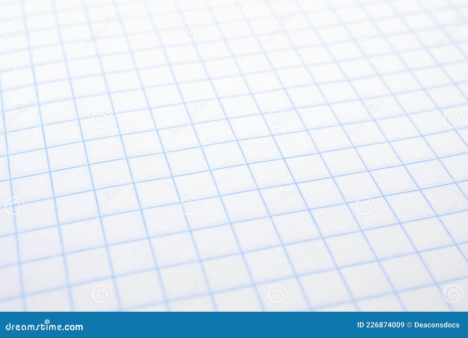 Background of Squared Notebook Sheet. Grid Paper Copybook. Light White ...