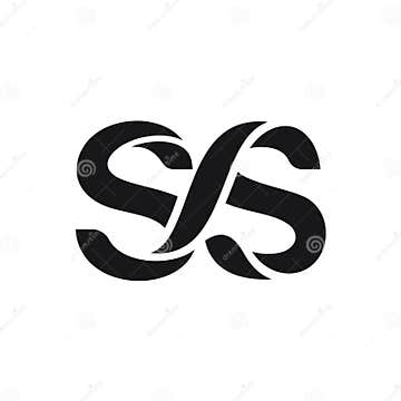 Initials SS, Font Typographic Logo Design Inspiration. Stock Vector ...