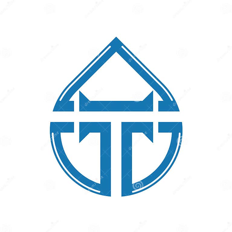 Initial Letter T with Icon Symbols Water Droplets Logo Design ...