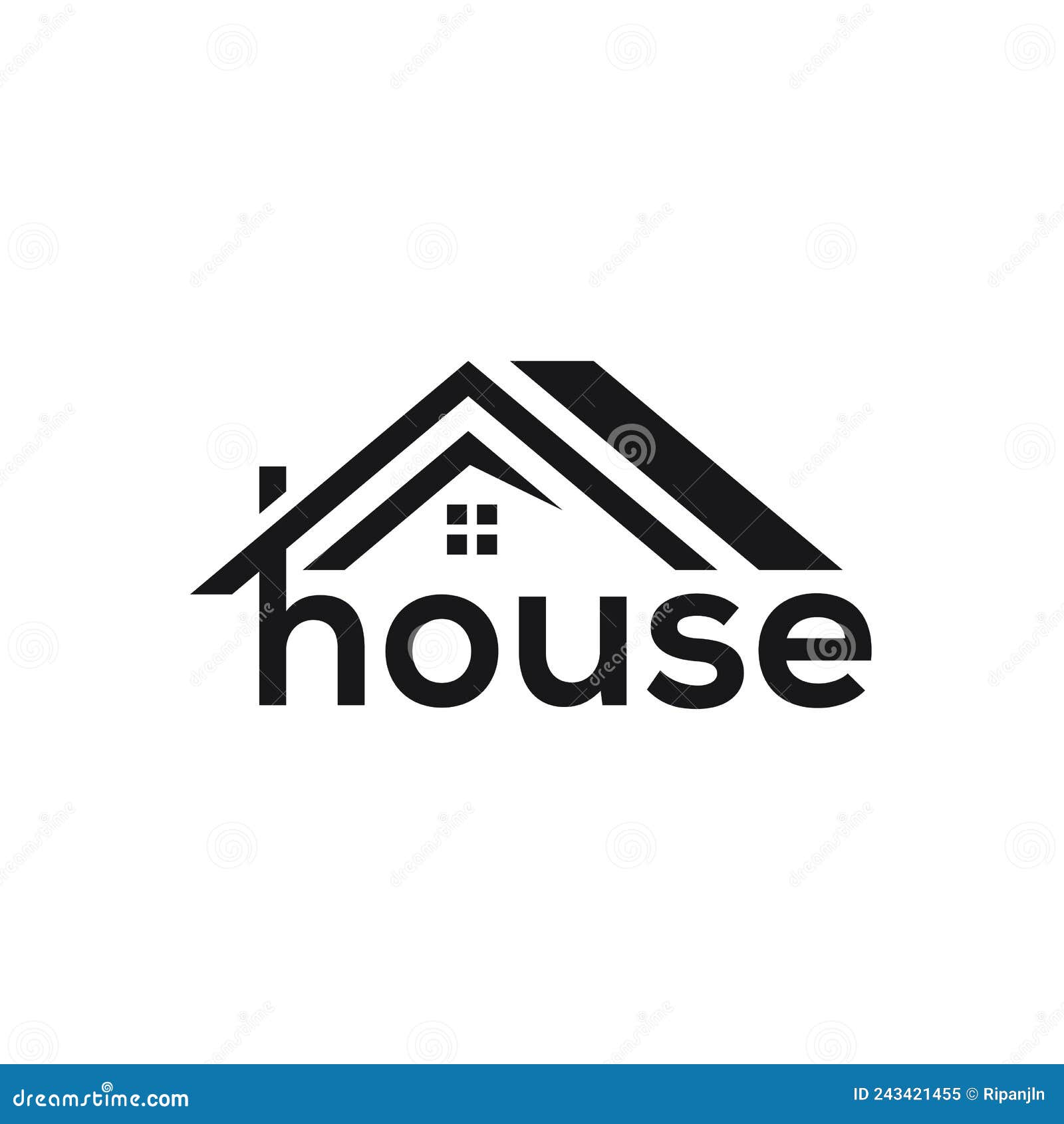 Typography Text House, Building Construction House Architects Logo ...