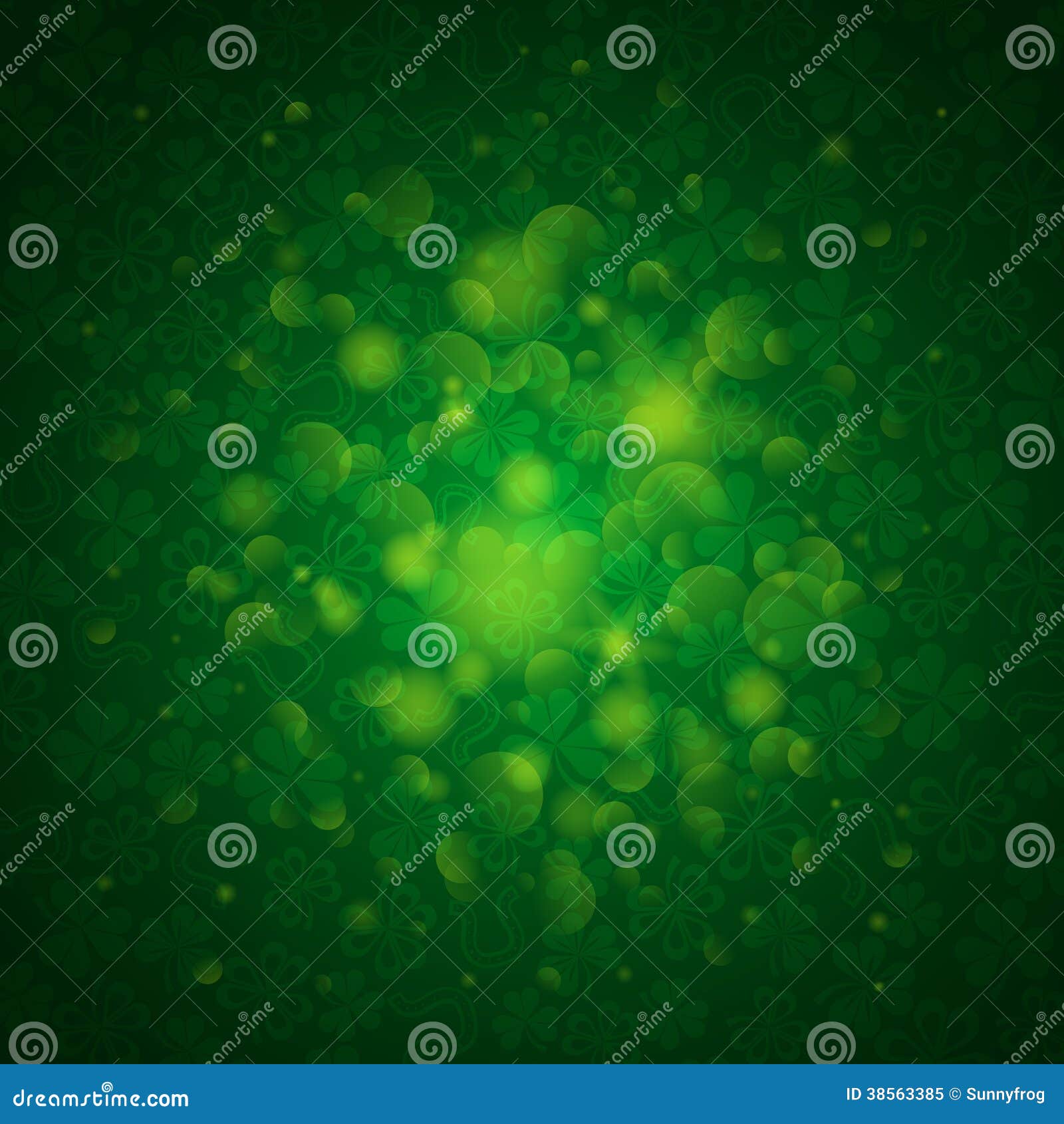 Background for St. Patricks Day with Many Shamrock Stock Vector ...