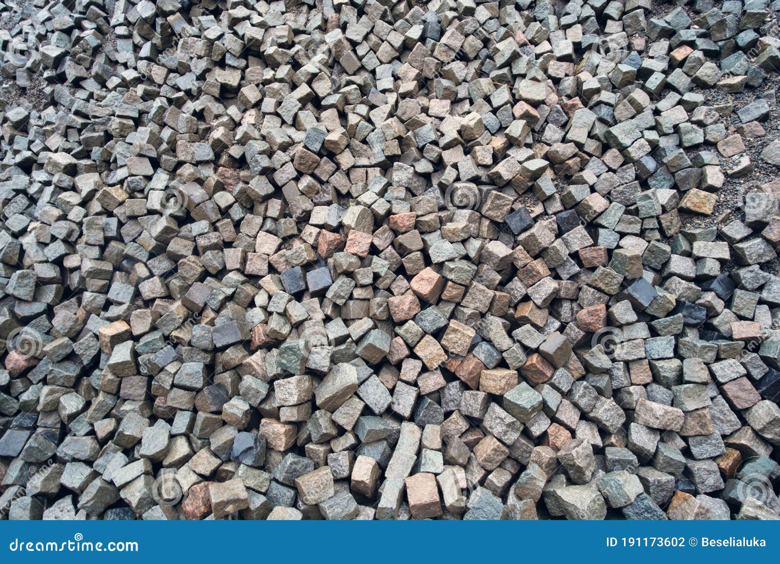 Stack of a Color Natural Stone Cubes for Making Outdoor Pavement Tiles ...