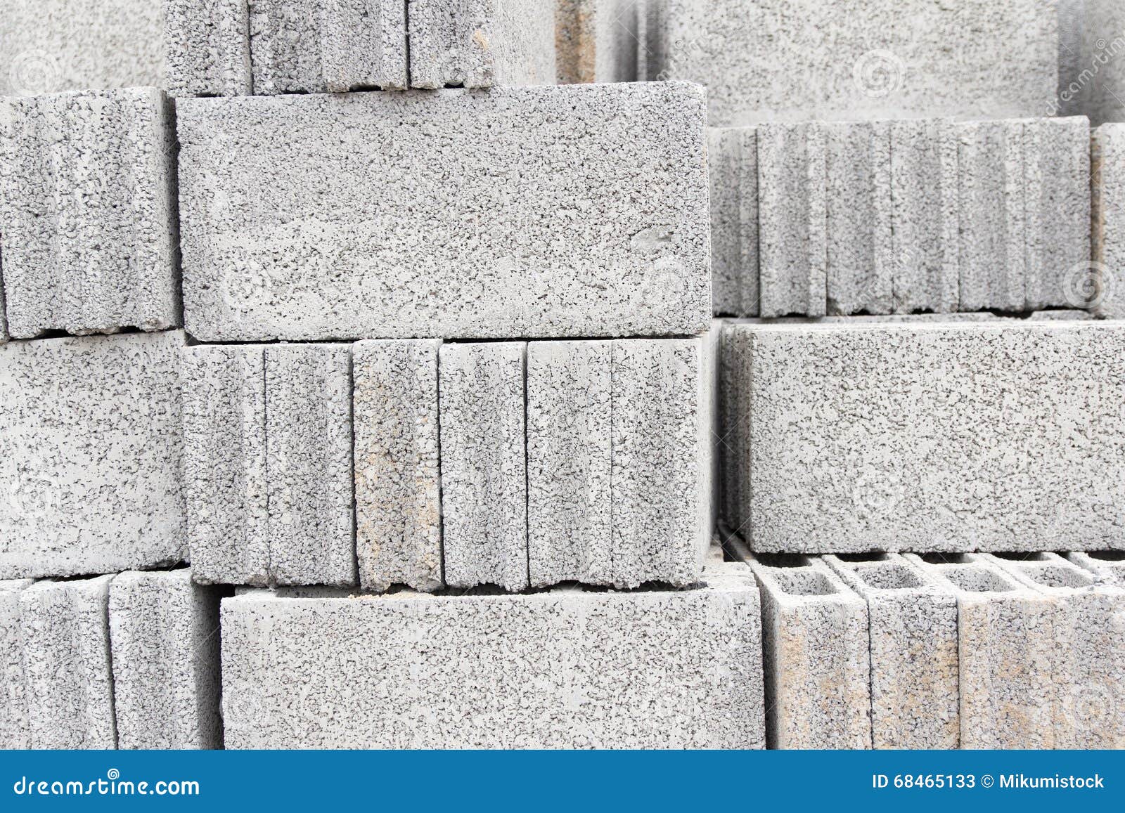 Background of Stack Concrete Block Stock Image - Image of brickwork ...