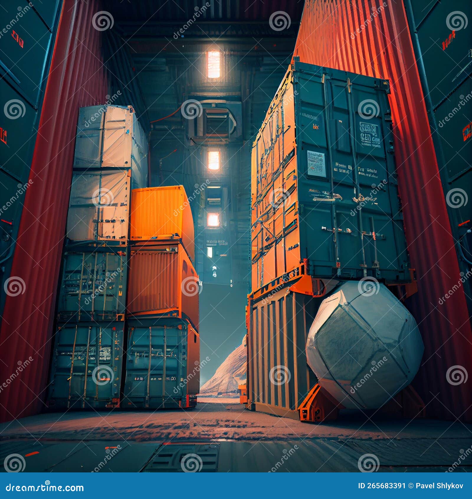 Cargo Compartment Of A Car With A Cargo Icon. Detailed Set Of Logistic ...