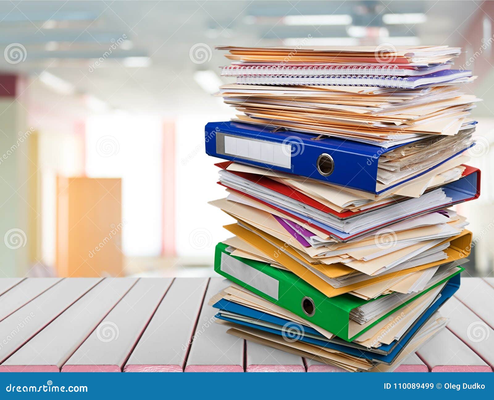 Stack of Business Documents on Background Stock Image - Image of ...