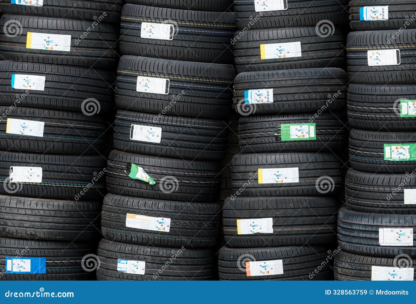 Background of a Stack of Tires Stock Image - Image of industry, repair ...