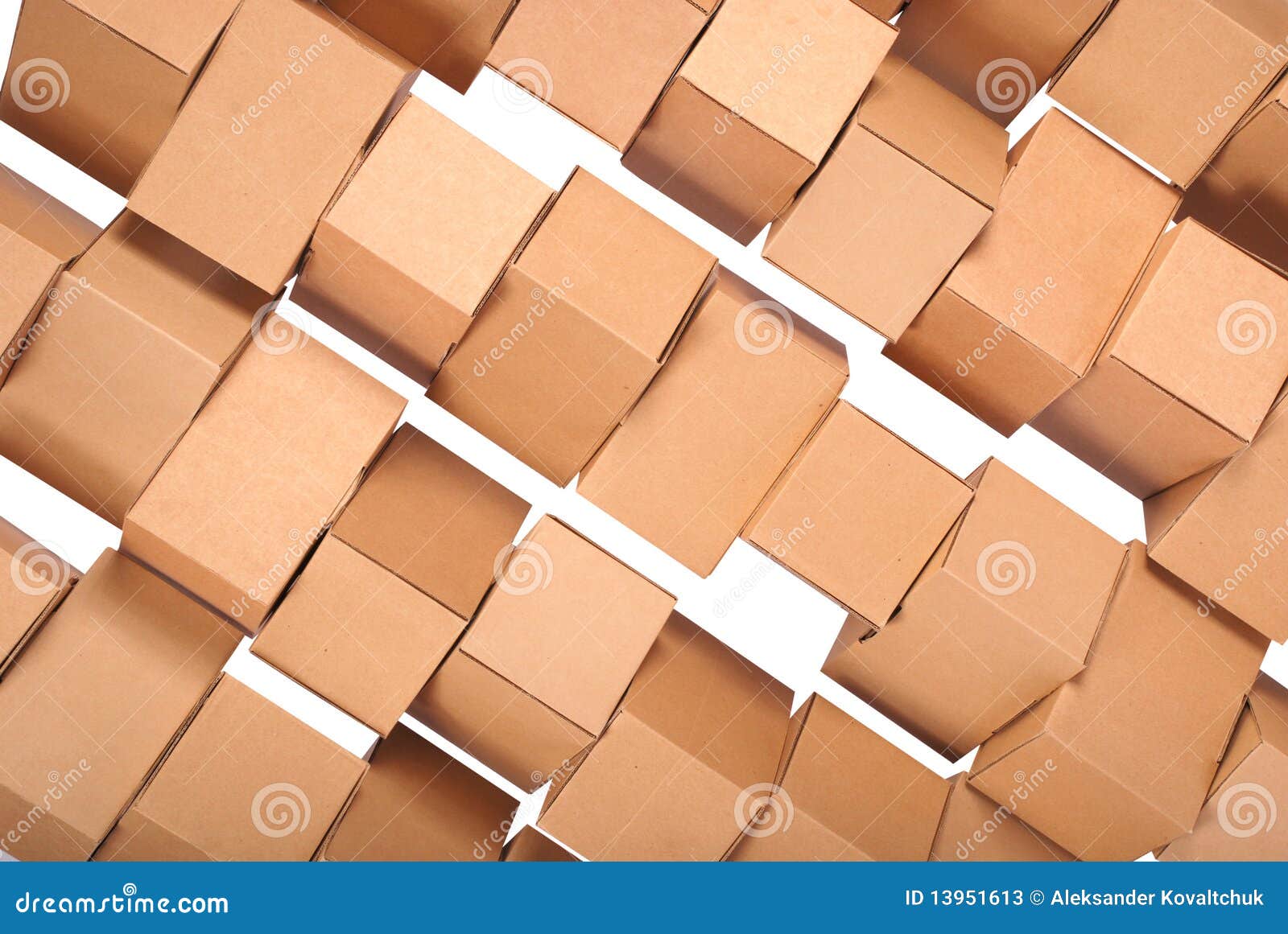 Background Stacked Cardboard Boxes Stock Image - Image of paper ...